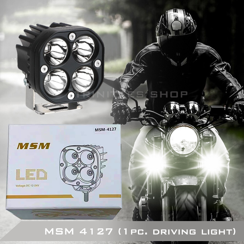 MSM-4127 3 Inch 40W Led Square Spotlight 12V 24V Motorcycle Car White ...