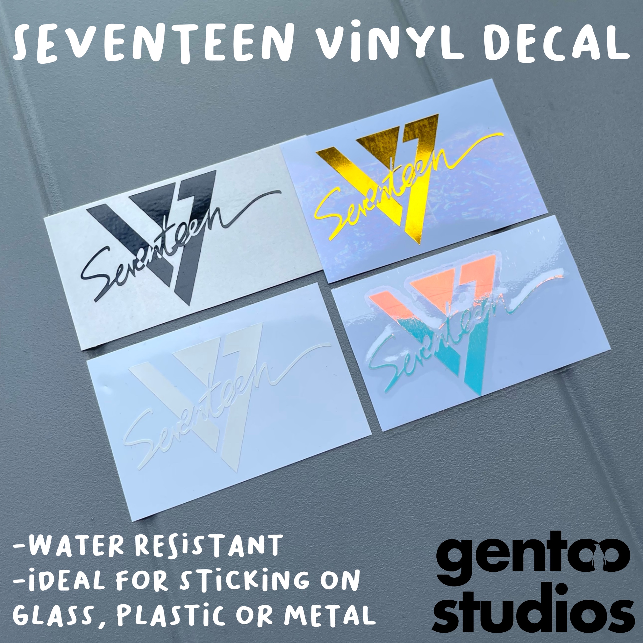 Seventeen Logo - Vinyl Decal Sticker - water resistant, high quality ...