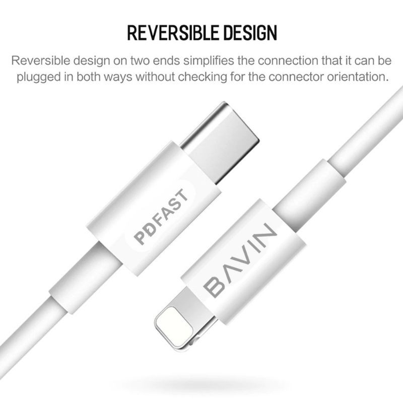 Original BAVIN 20W PD Fast Charge Power Delivery Fast Charging Adapter ...