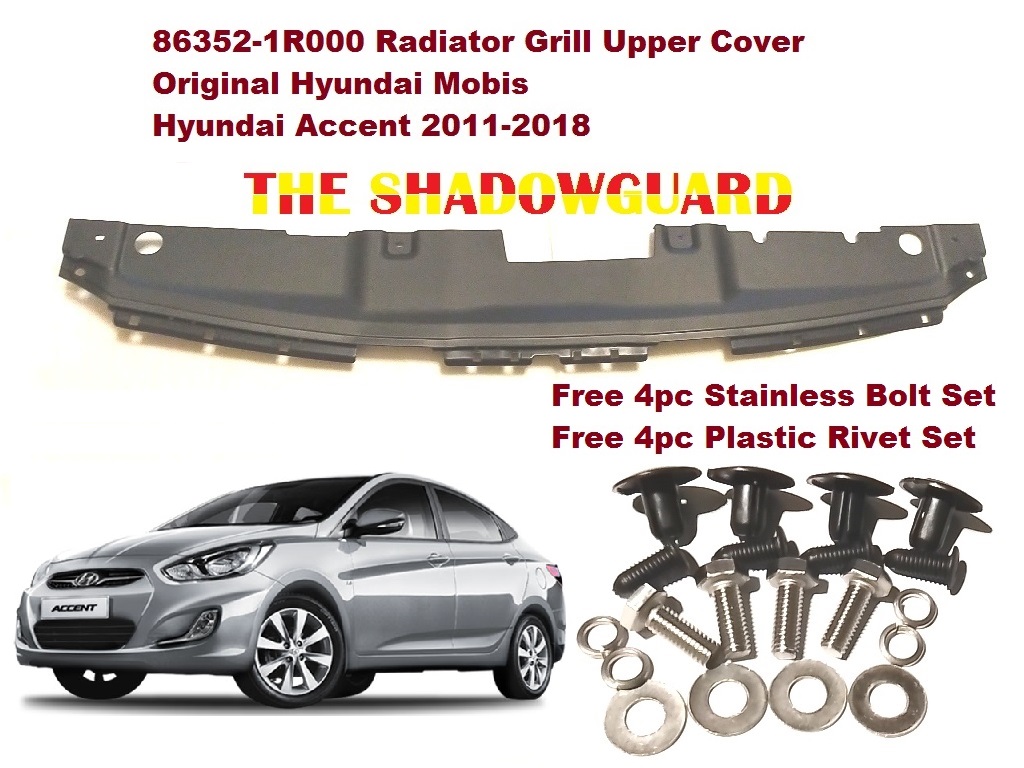 Hyundai Accent 2011-2018 Radiator Grill Upper Cover 86352-1R000 | Lazada PH