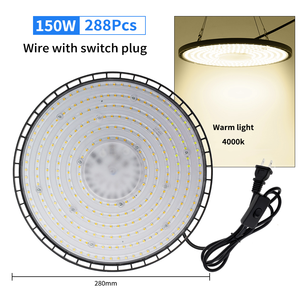 High Bay Light UFO LED Lamp 70W 100W 150W Warm White/White Waterproof ...