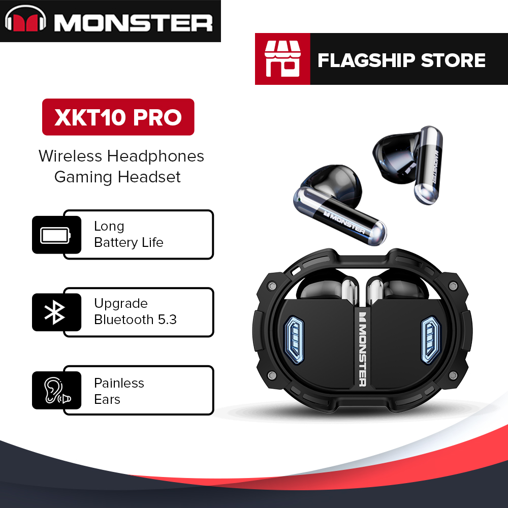 Monster XKT10 PRO / XKT10 TWS Bluetooth Earphones Stereo Surround Large ...