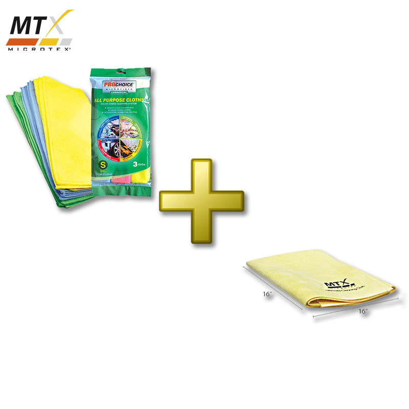 Microtex MTX Prochoice Microfiber All Purpose Cloth 3 pcs | Lazada PH