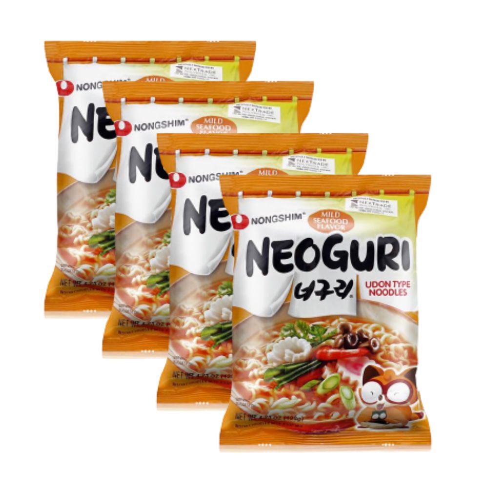 Nongshim Neoguri Mild Seafood Noodle Pouch 120g x 4 | Lazada PH