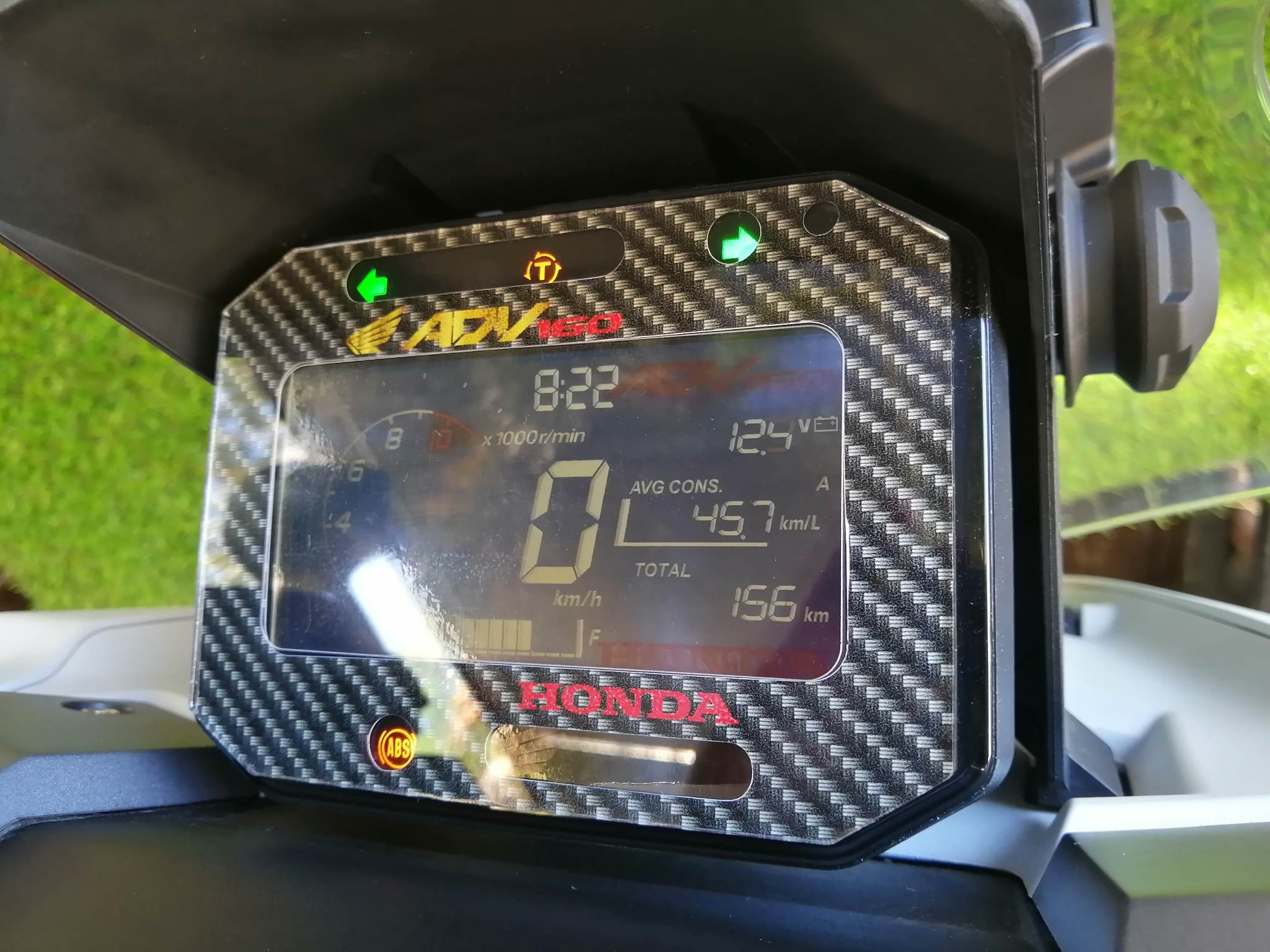 HONDA ADV 160 Panel Gauge Screen Protector Film / Acrylic Carbon ...