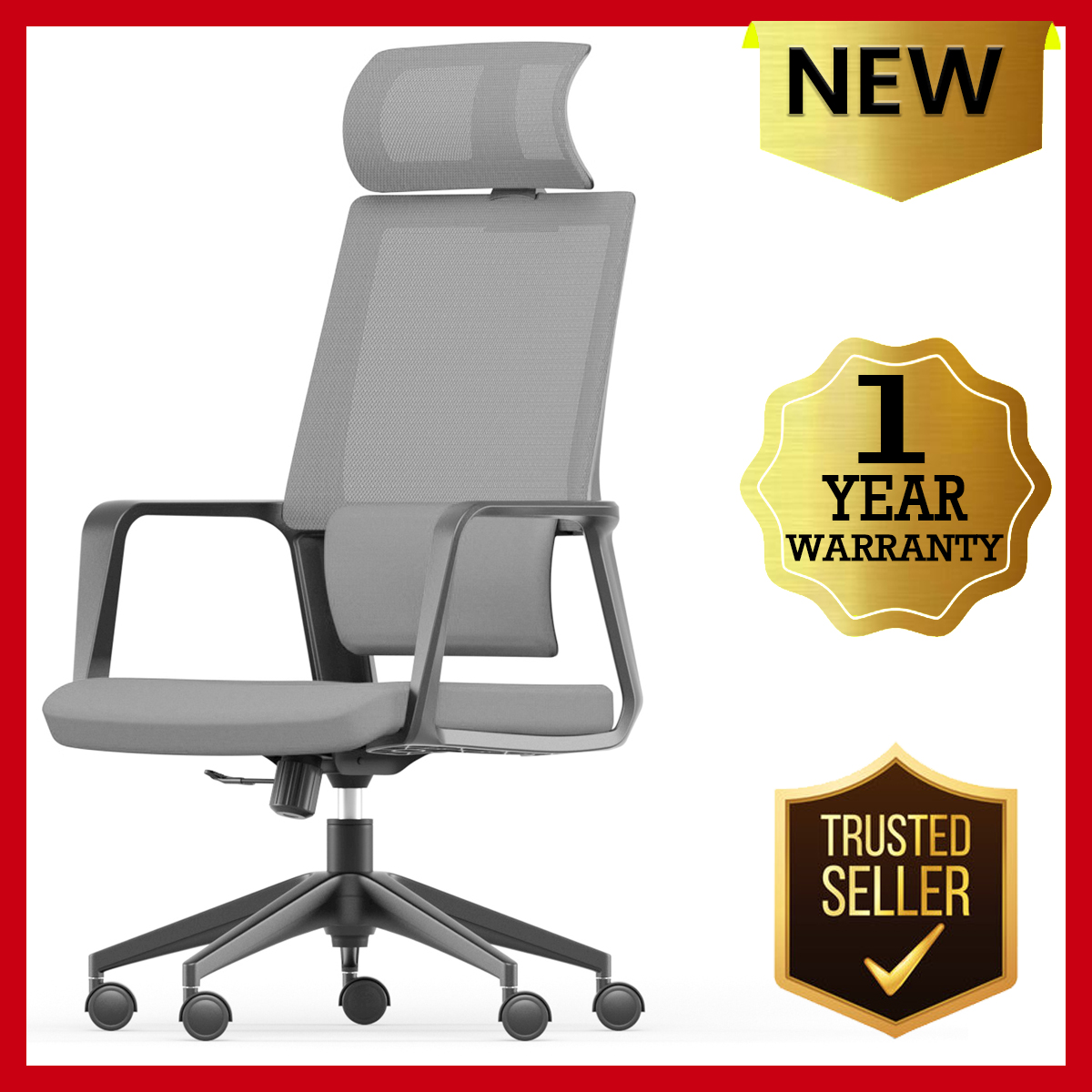 Ofix Korean-105J High Back Mesh Chair (Black, Grey, Burgundy) | Lazada PH