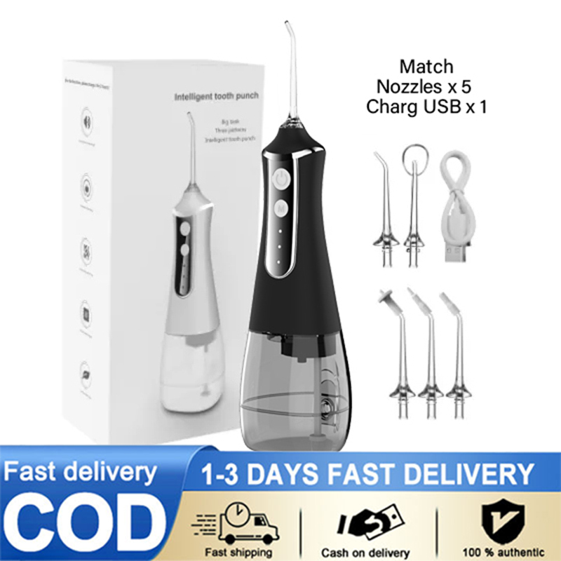 Portable water flosser oral irrigator Teeth cleaning pulse water deep ...