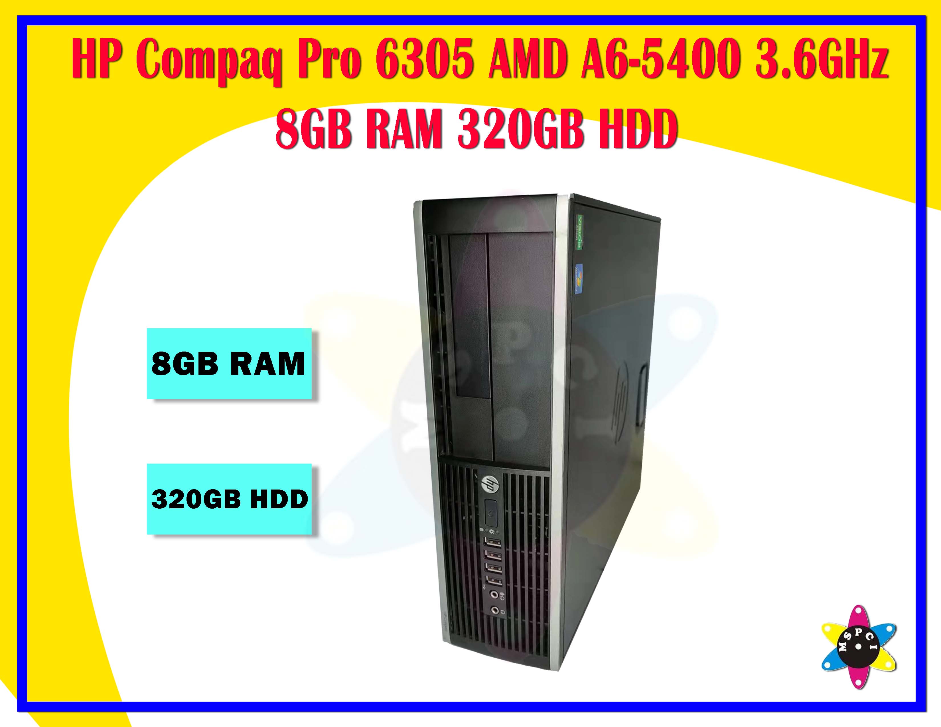 Computer Desktop HP Compaq Pro 6305 AMD A6-5400 3.6GHz 4GB / 8GB RAM ...
