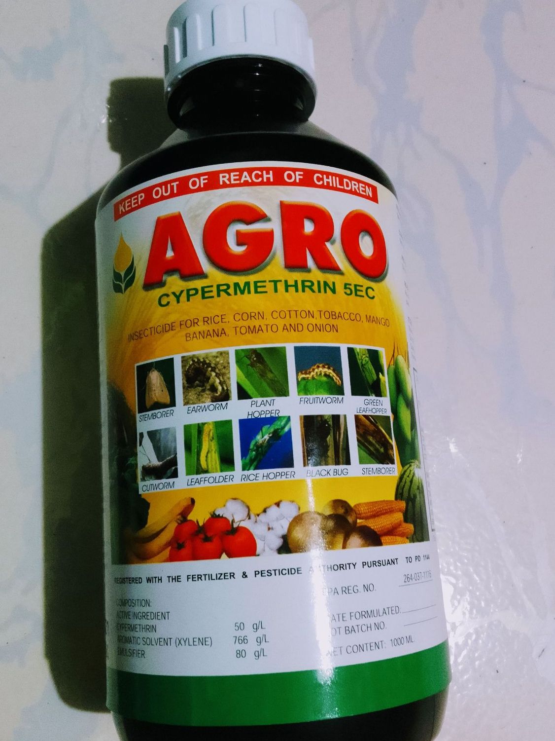AGRO 5 EC CYPERMETHRIN INSECTICIDE (1000ML) BY | Lazada PH