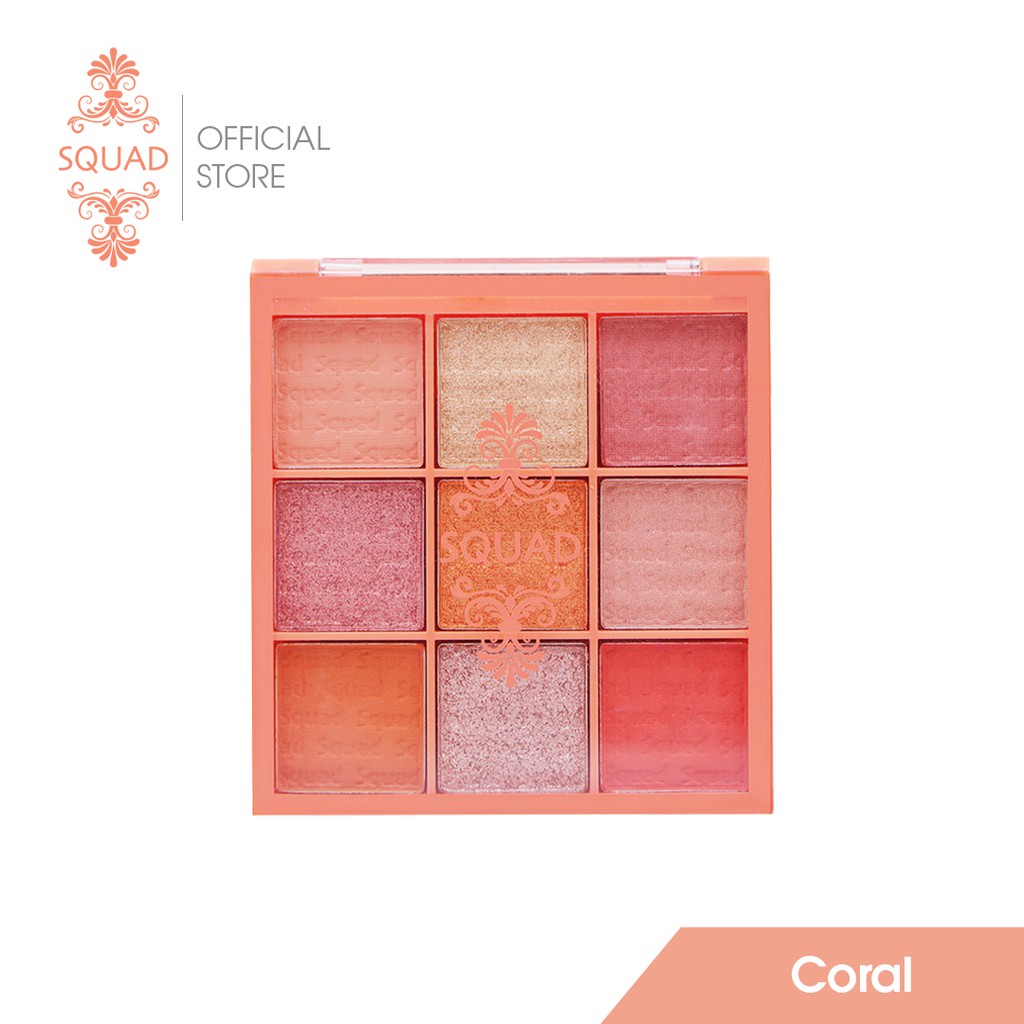 Squad Cosmetics CORAL Mini Eyeshadow Palette | Lazada PH
