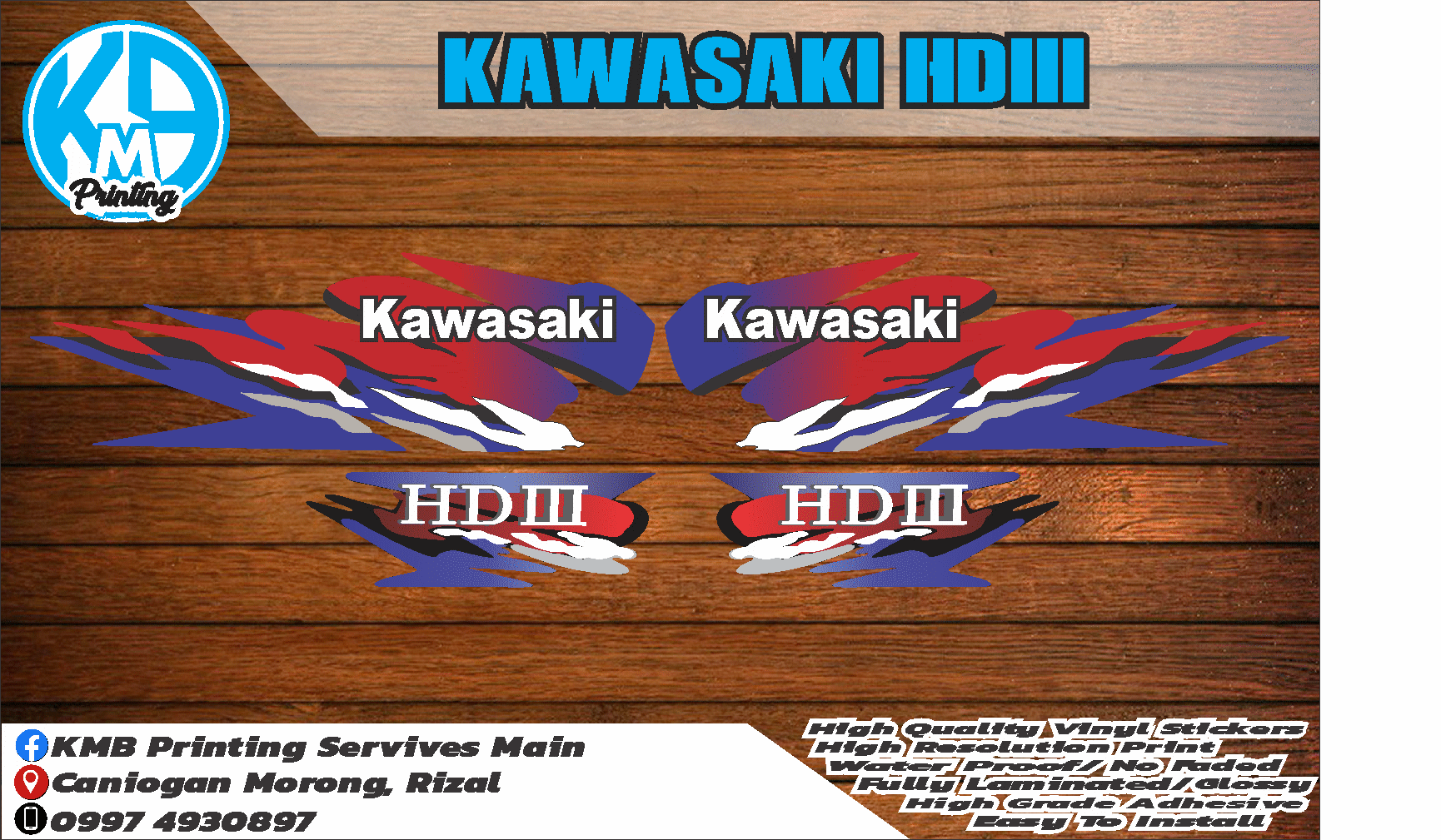 Kawasaki HD3 Zenki Stock Sticker Decals | Lazada PH