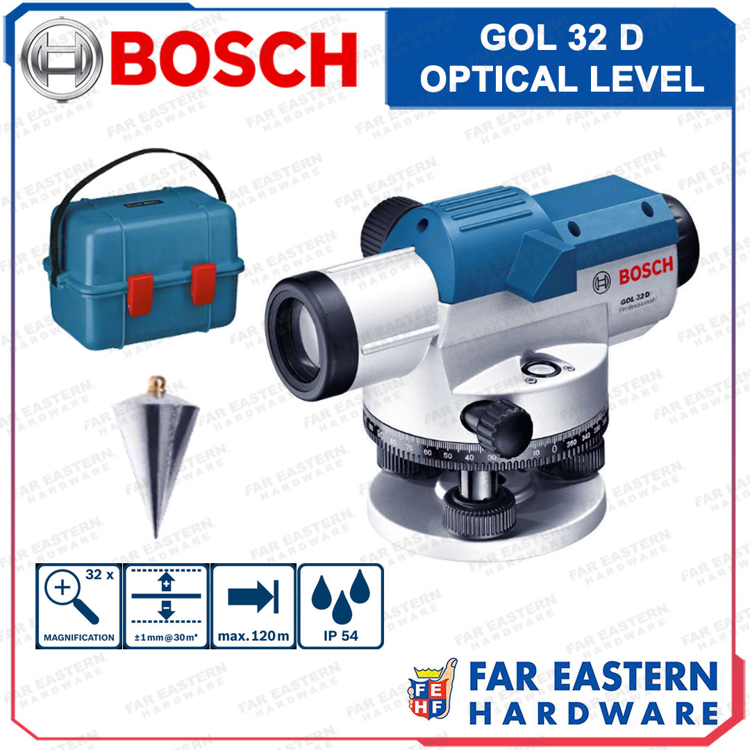 BOSCH GOL 32 D Optical Level w/ Case RBMT | Lazada PH
