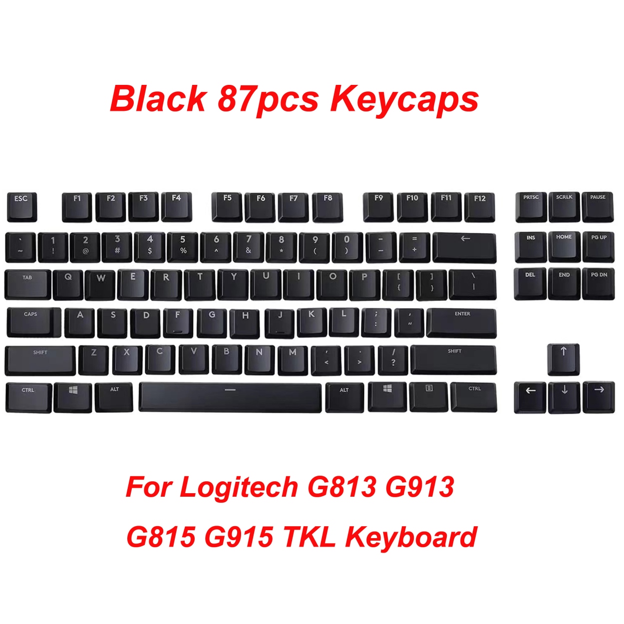 【CW】 87 Keys Keycaps Layout for G913 G915 G813 G815 Mechanical Keyboard ...