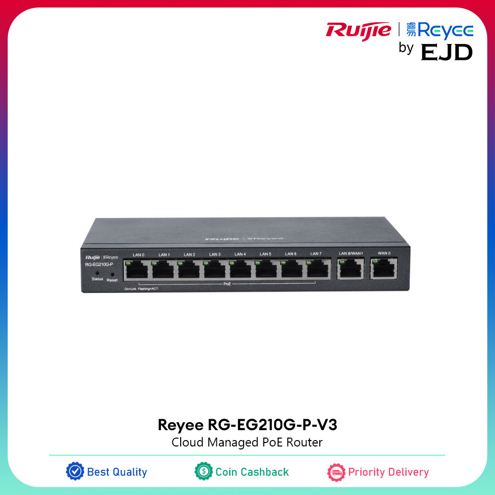 Reyee RG-EG210G-E | RG-EG210G-P-V3 Cloud Managed Router | Ruijie ...