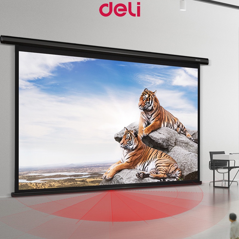 GHY-Deli 1 Year Warranty 4K Portable Projector Screen Home HD Screen ...