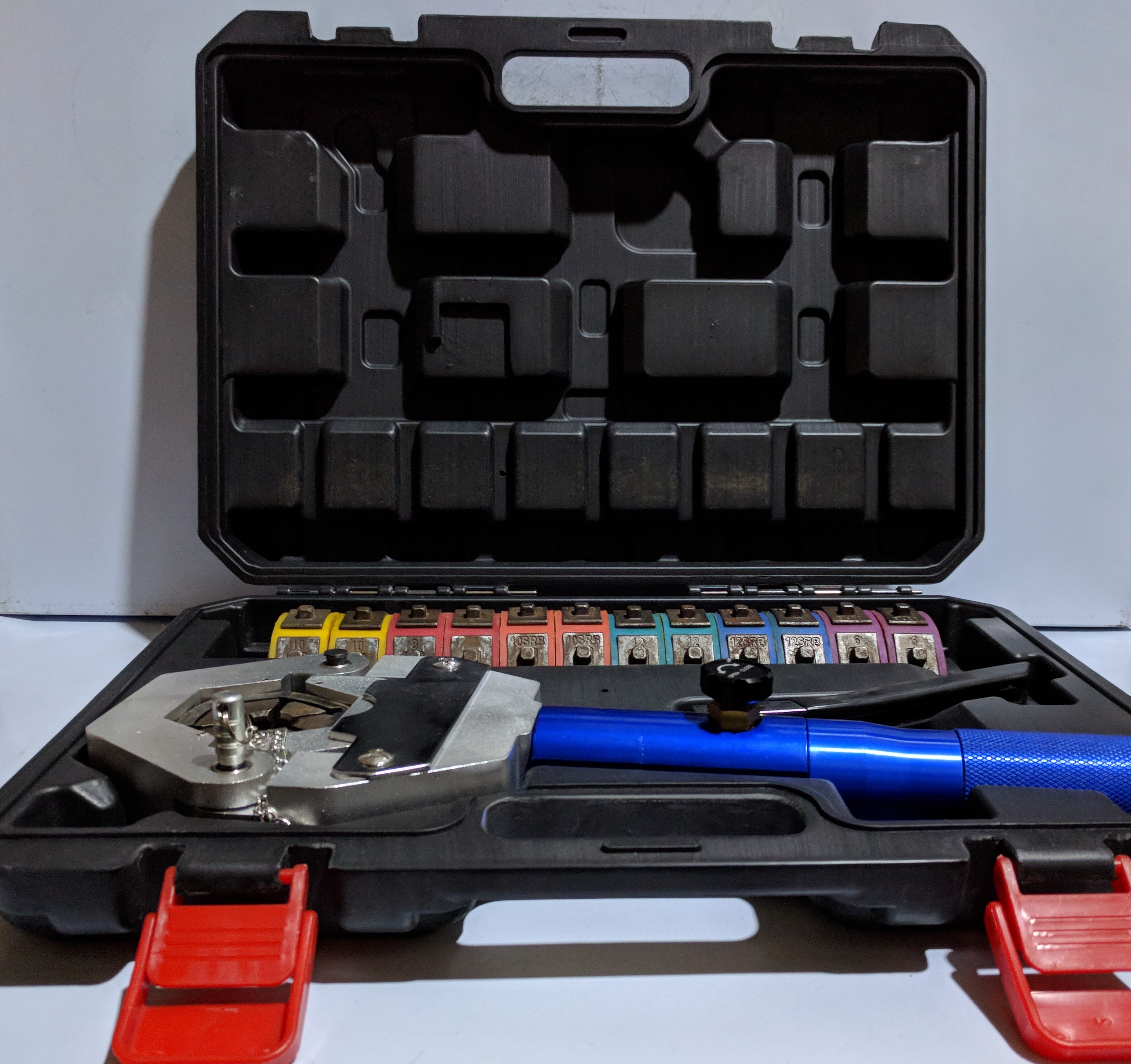 Car Aircon Portable Crimping Machine w/ Case | Crimping Hand Tool ...