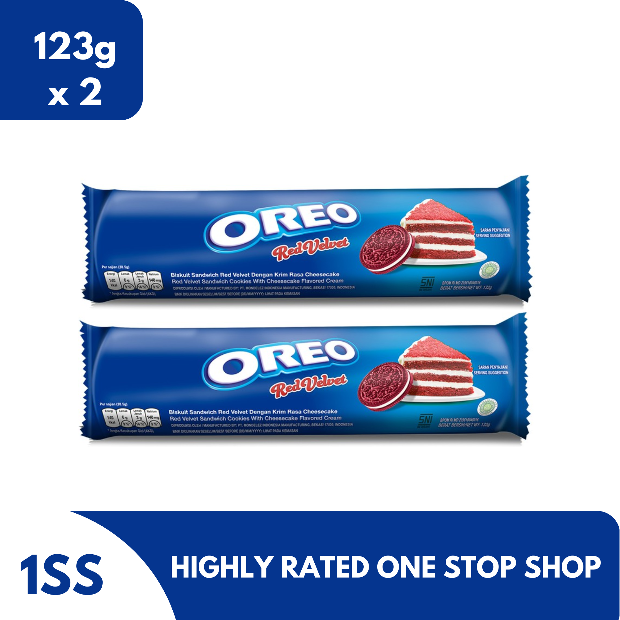 Oreo Red Velvet Cookies, 123g set of 2 | Lazada PH