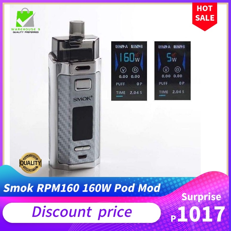 【Local delivery】 Smok RPM160 160W Pod Mod Equipment Kit Vape pod RPM ...