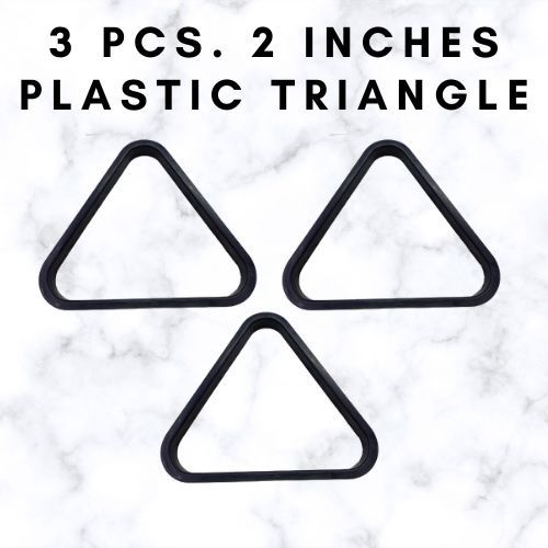3 PCS 2 INCH PLASTIC TRIANGLE RACK / TRIANGLE RACK NG BOLA NG BILYARAN ...