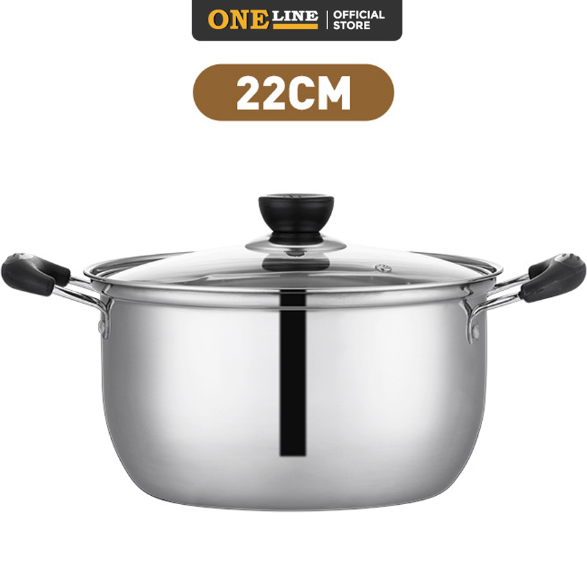 Oneline K10207(1/2) New Stainless Steel Cooking Pot / Milk Pot (20CM ...