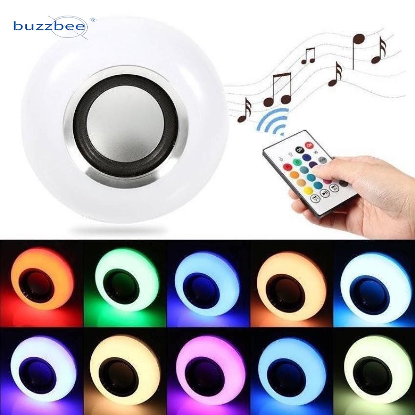 Buzzbee 12W LED MUSIC BUaLB Bluetooth LED light lamp speaker Buld with ...