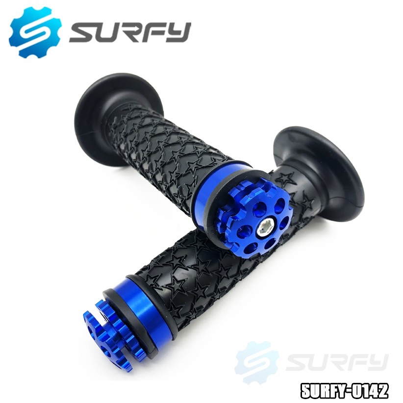 Surfy Handle Grip Tr1 Rubber With Bar-N Star Design Motorcycle Made In ...