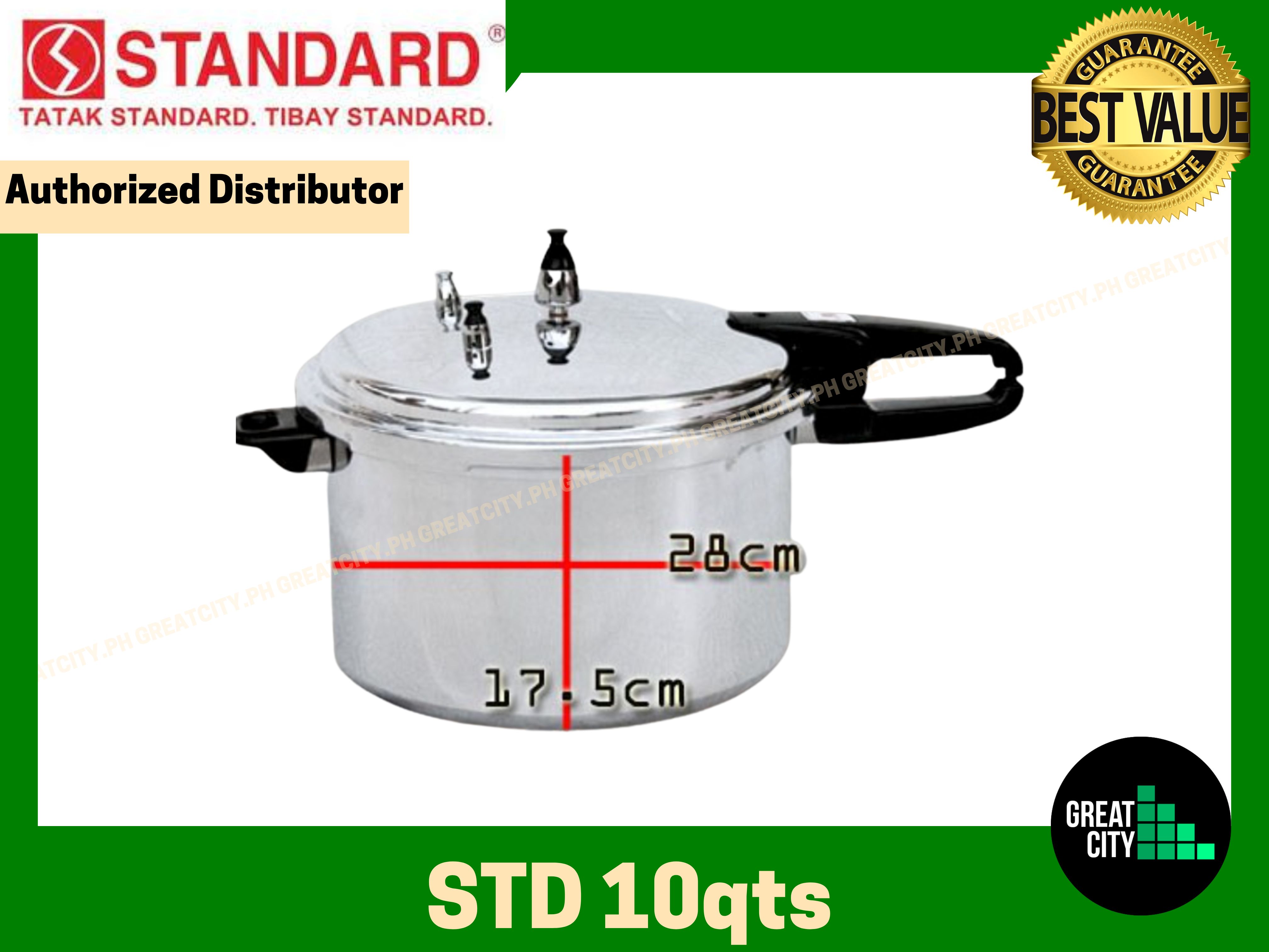 Standard Pressure Cooker 6, 8, 10 qts | Lazada PH