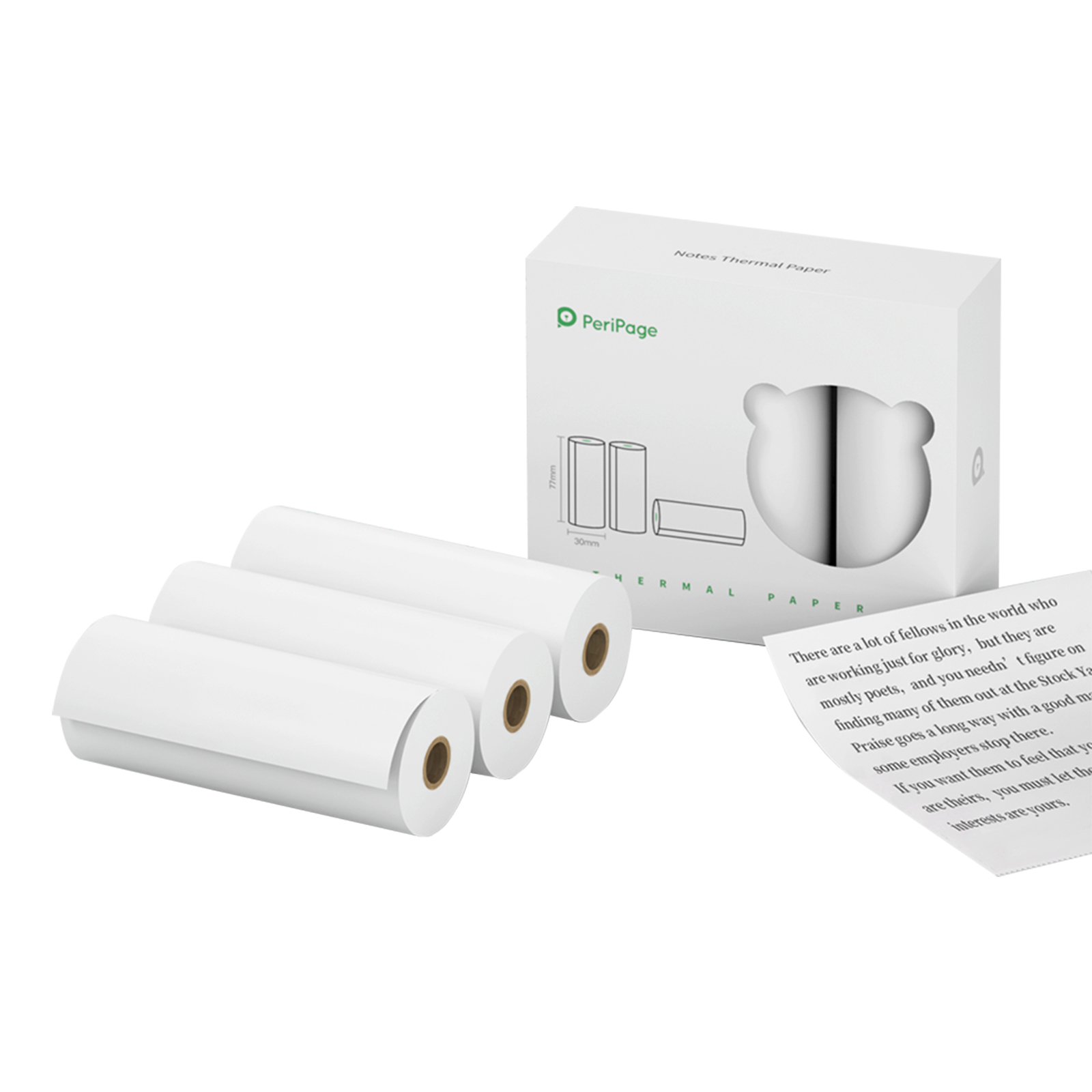 77 x 30mm Self-Adhesive Color Thermal Paper Sticker BPA-Free Printable ...