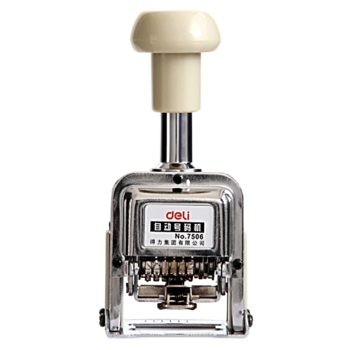 6 Digit Wheel Self Inking Automatic Numbering Machine Stamp Auto Change ...