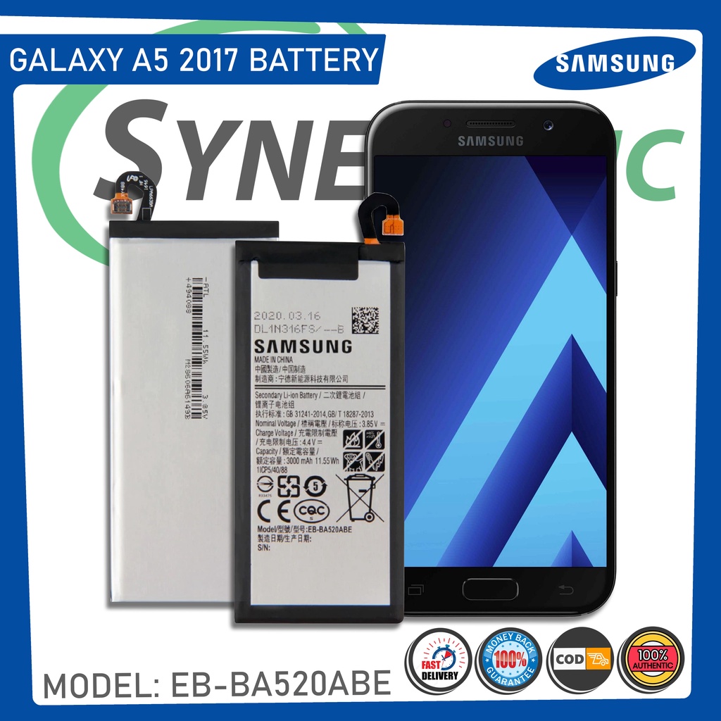 【IN Stock】 Original Samsung Galaxy A5 2017 Battery SM-A520F Model EB ...