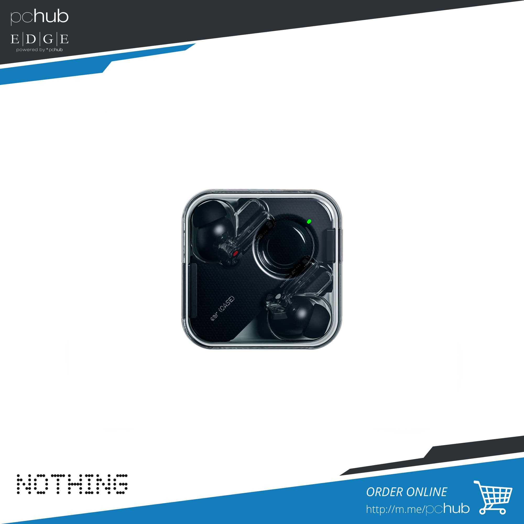 Nothing Ear 1, TWS wireless earbuds, in ear, black | Lazada PH