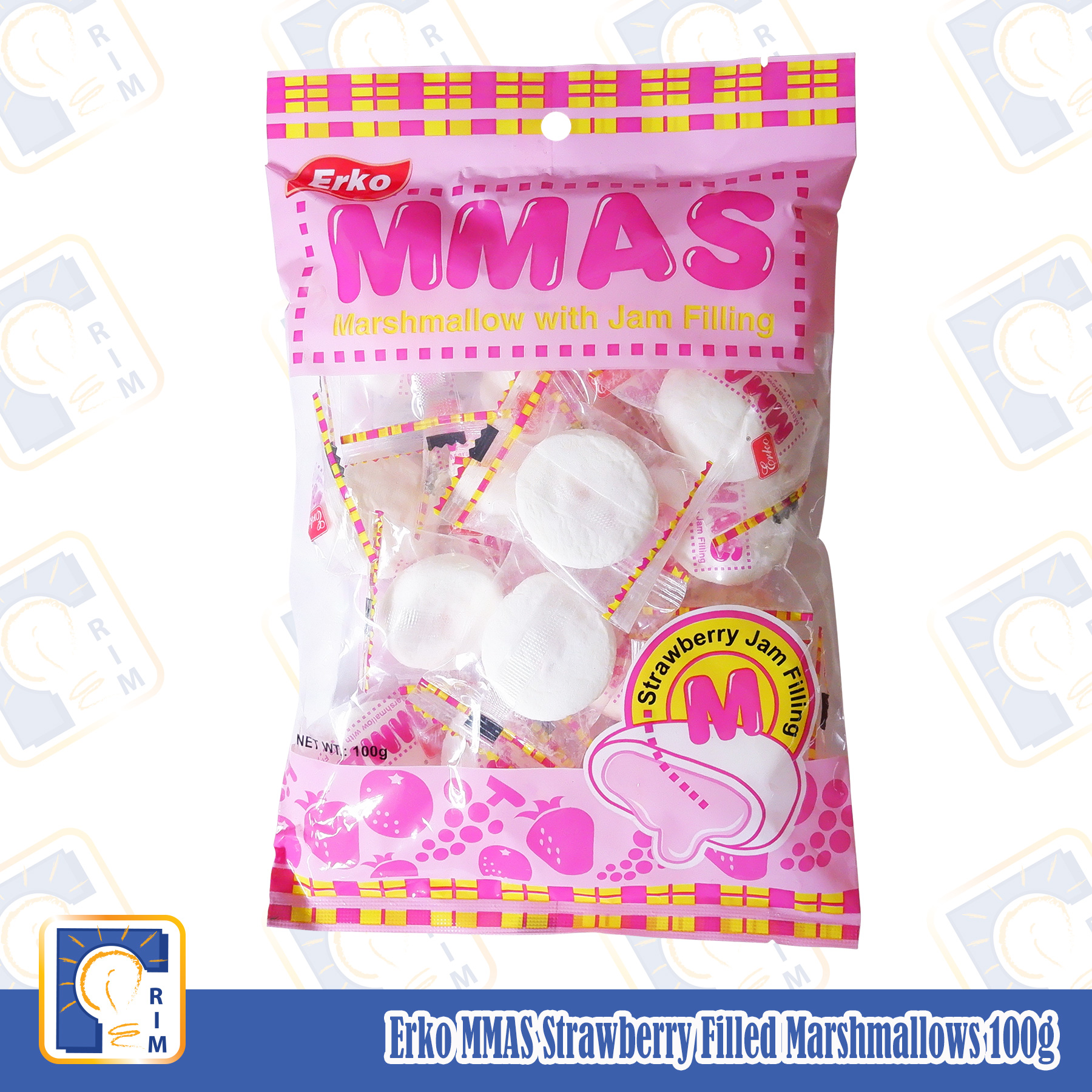 Erko MMAS Strawberry Filled Mallows 100g | Lazada PH