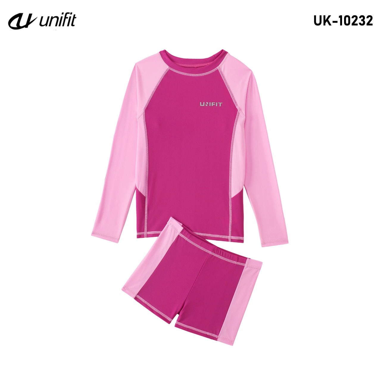 UNIFIT Kids Rush Guard Terno Swimming Attire Girls UK-10232 | Lazada PH