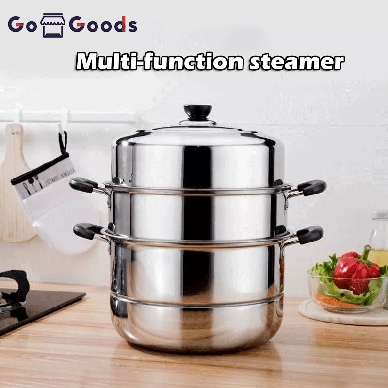 Home Steamer Stainless Steel Cooking 100% High Quality Stainless 28cm ...