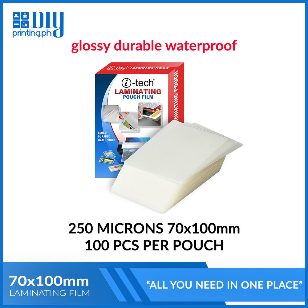 itech Laminating Pouch Film 250 MIC 70x100mm 100pcs. | Lazada PH