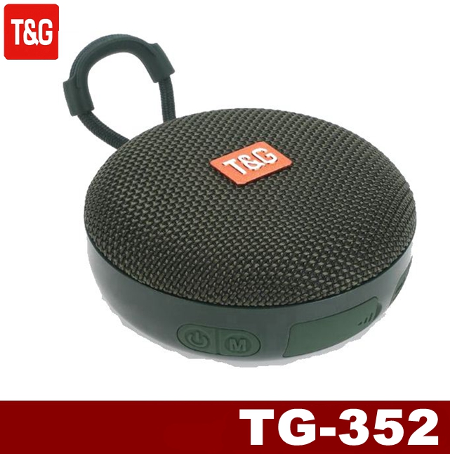T&G TG-352 TWS Bluetooth V5.3 Mini Round Portable Wireless HiFi Speaker with Lanyard Design ...