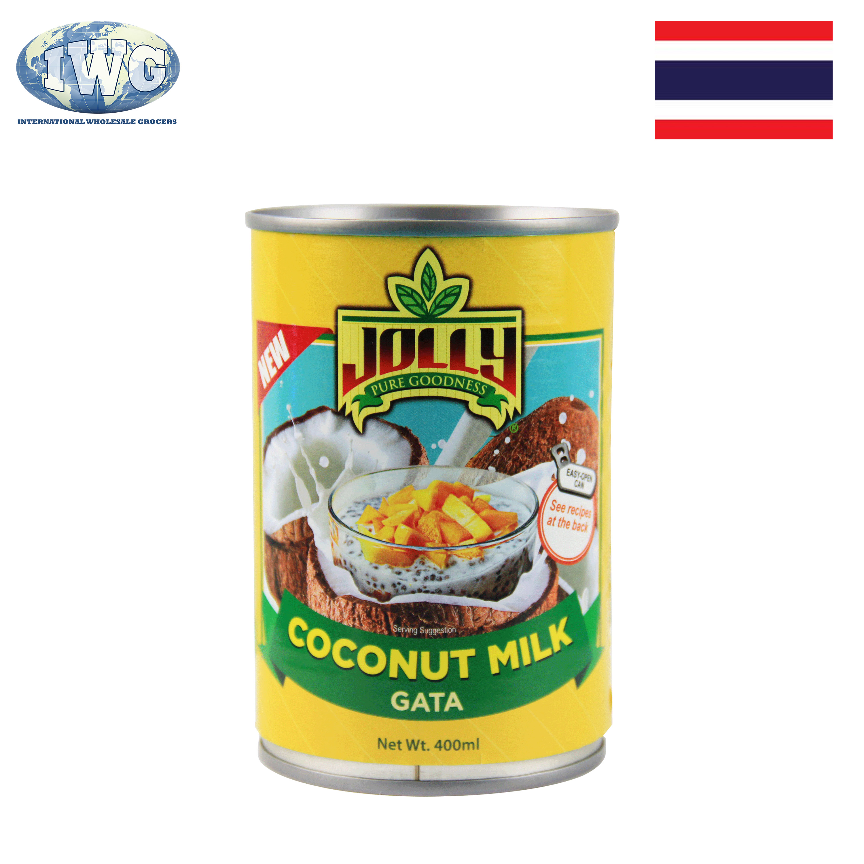 Jolly Coconut Milk Gata (3 x 400 mL)
