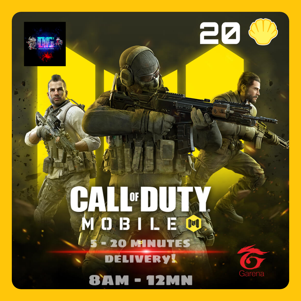 Garena Shells 20 E-pin | Lazada PH