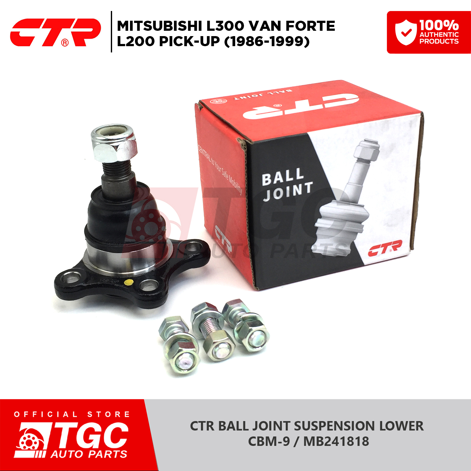 CTR Ball Joint Suspension Lower Mitsubishi L300 Van, Forte L200 Pick-Up ...
