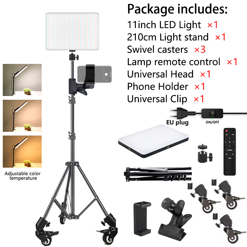 11/19/24 inch LED MakeUp Lighting for Vlogging Photography Light Selfie ...