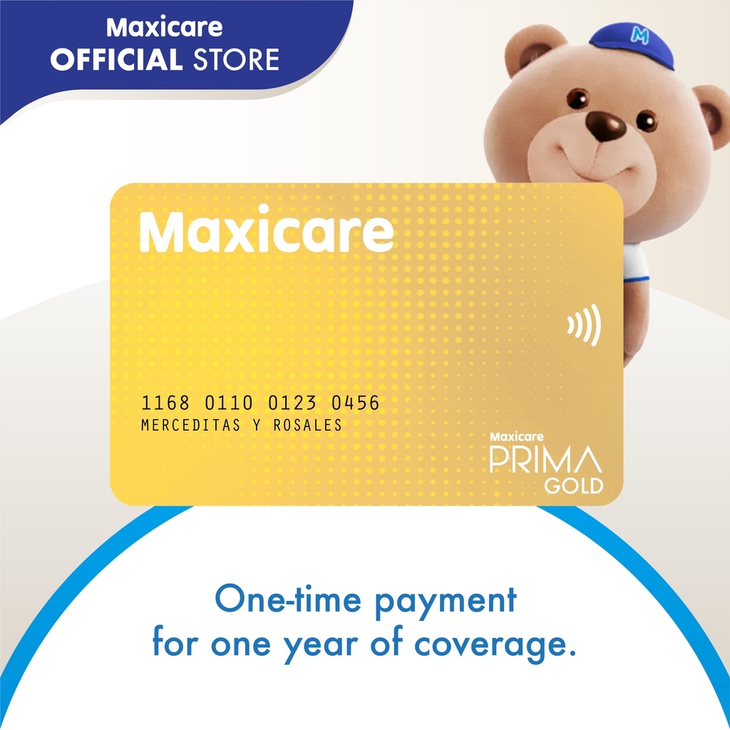 Maxicare PRIMA Gold Outpatient Benefit Card Senior Citizen Prepaid ...