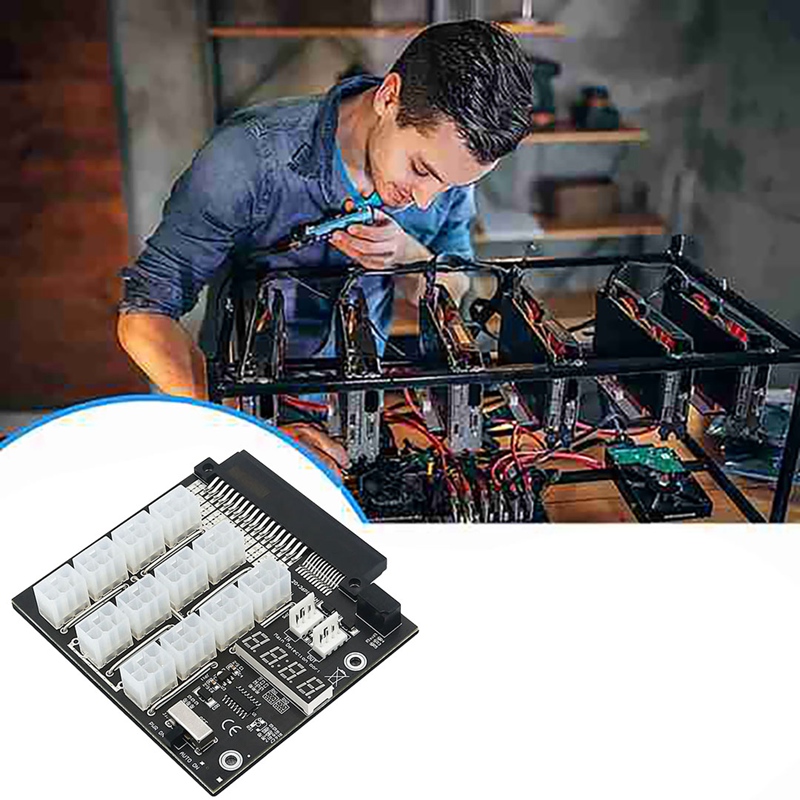 Upgraded ATX 12X 6Pin Power Breakout Board with Flash LED Display 12V ...