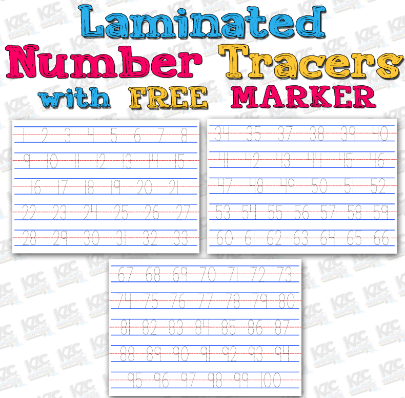 A4 LAMINATED NUMBER TRACERS with FREE MARKER | Lazada PH