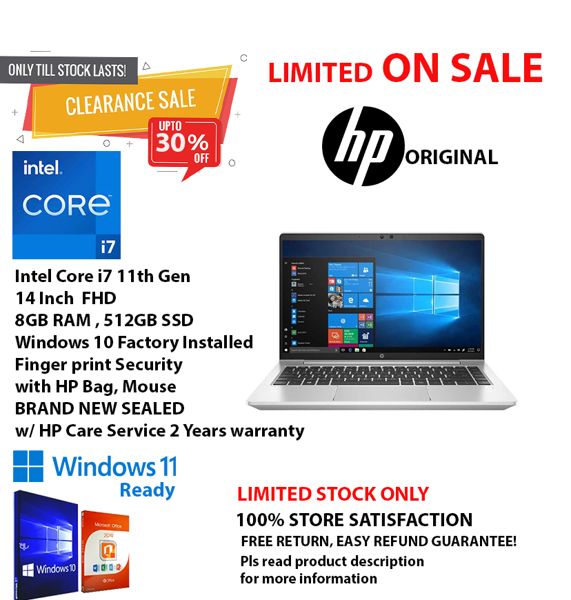 [ SALE LIMITED] Brand New Sealed HP Probook 14 FHD Intel Core i7-1165G7 ...