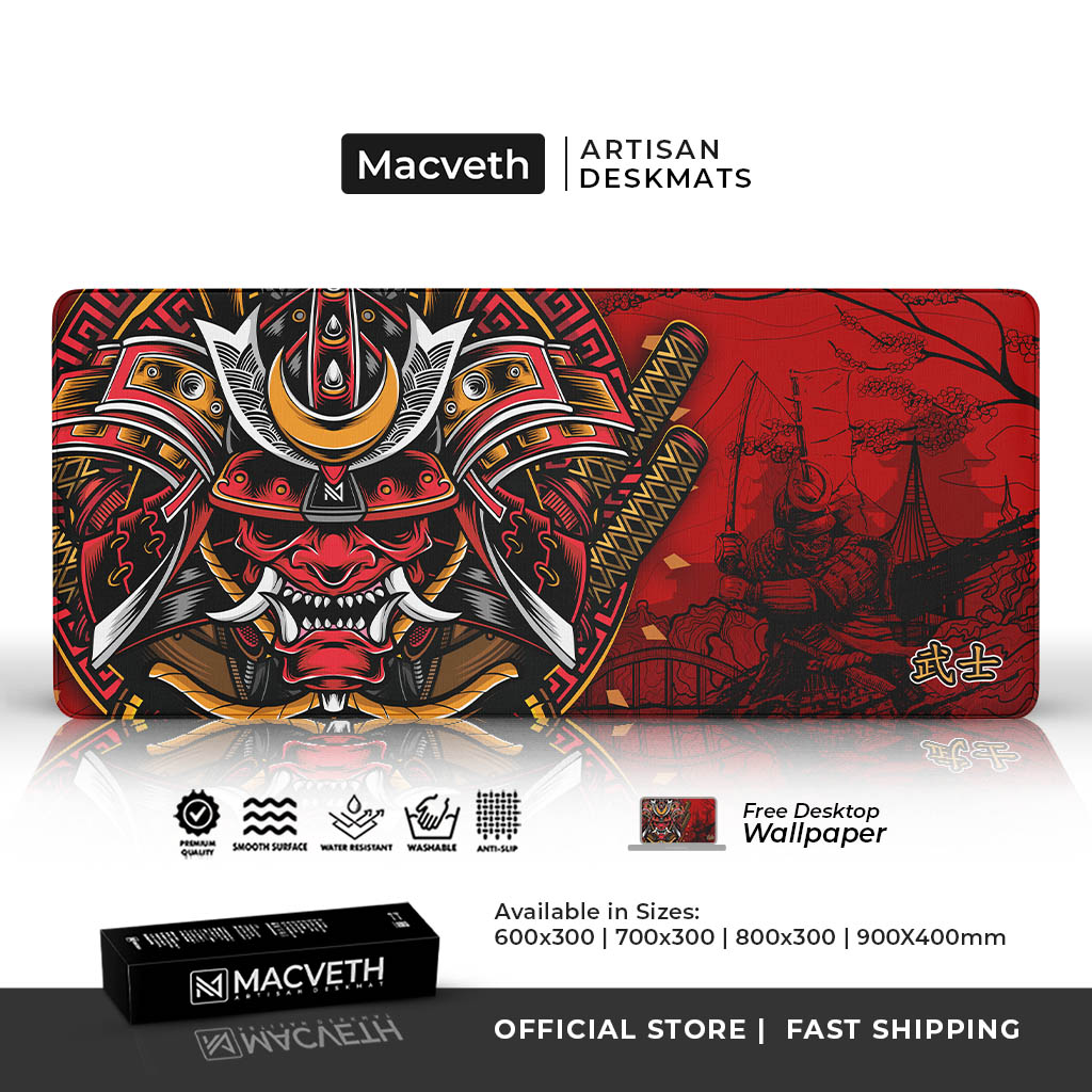 Macveth Artisan Deskmat | BUSHI | Large Gaming Mousepad | Extended ...