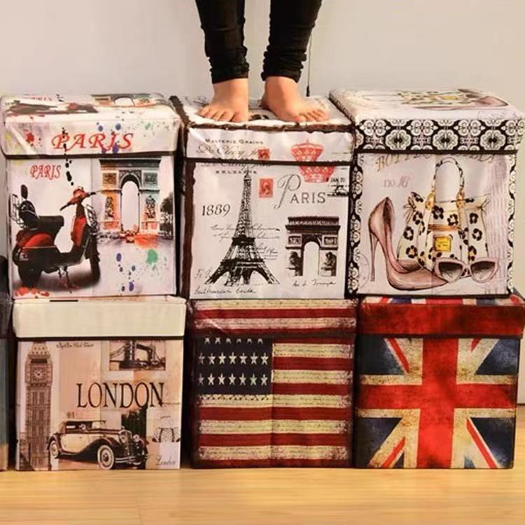 Multifunction Folding storage box fashion Storage Chair | Lazada PH