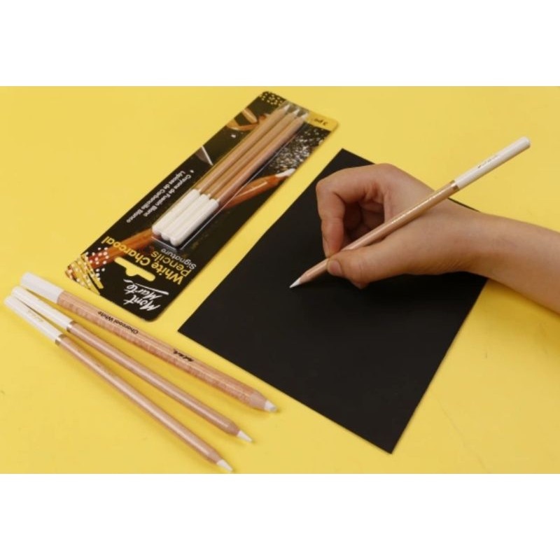 Mont Marte White charcoal pencil ( set of 3 ) | Lazada PH