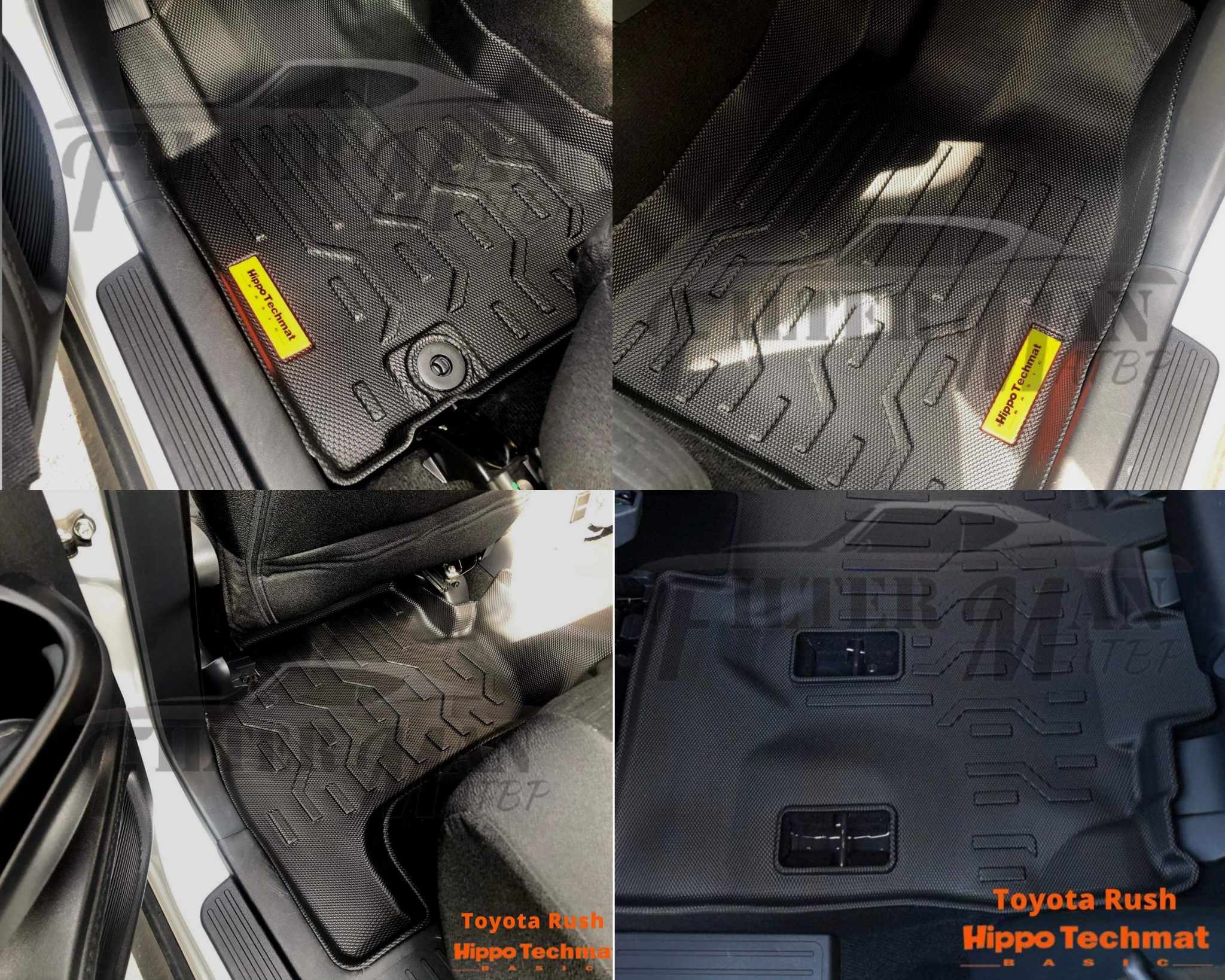 TOYOTA RUSH 7-Seater 2018-2024 Hippo Techmat Basic 3 Rows With Pro ...