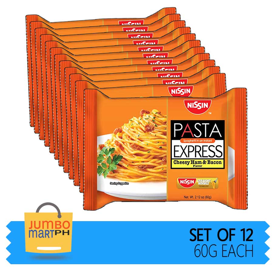 NISSIN PASTA EXPRESS CHEESY HAM & BACON 60G / SET OF 12 | Lazada PH
