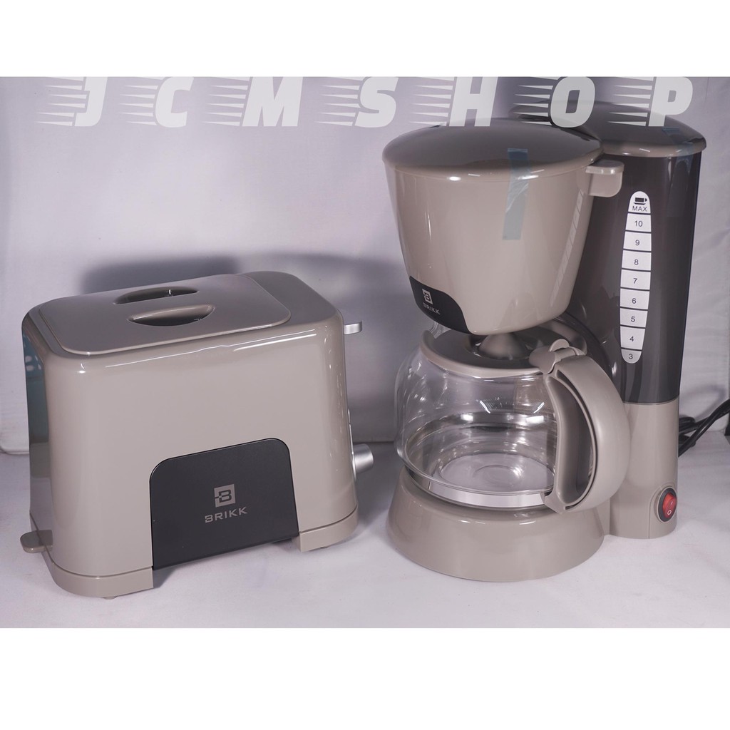 Coffee Maker + Bread Toaster Breakfast Set Olikk™ by Brikk | Lazada PH